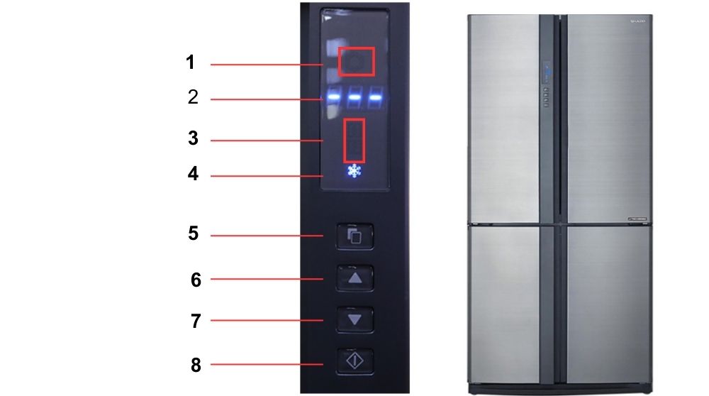 Cách sử dụng tủ lạnh Sharp J-Tech Inverter [nút chỉnh nhiệt độ]